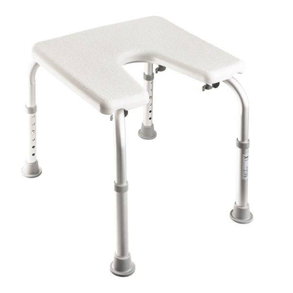 Horseshoe Shower Stool, Height Adjustable