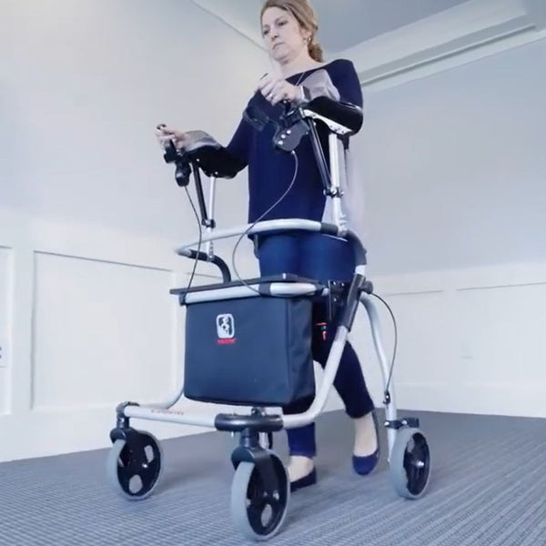 Forearm Platform Walker | Upright Rollator with Adjustable Forearms