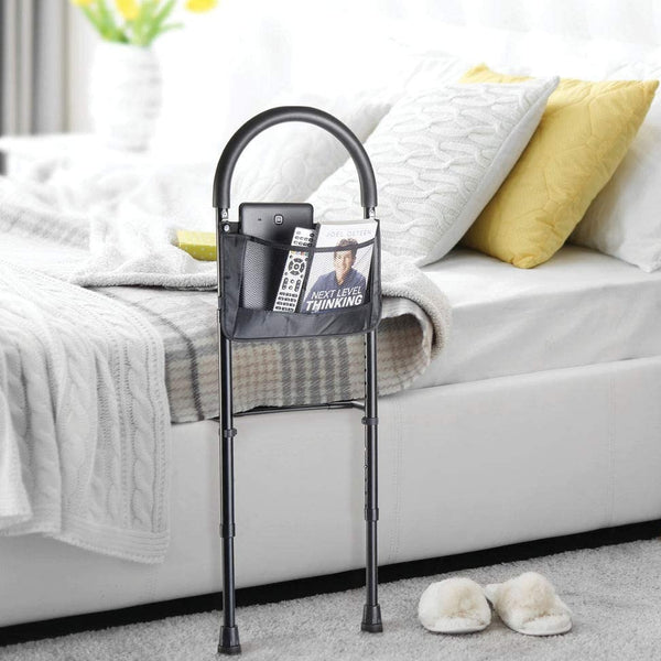 Hand Bed Rail with Pouch | Enhance Safety and Secure Bed Mobility